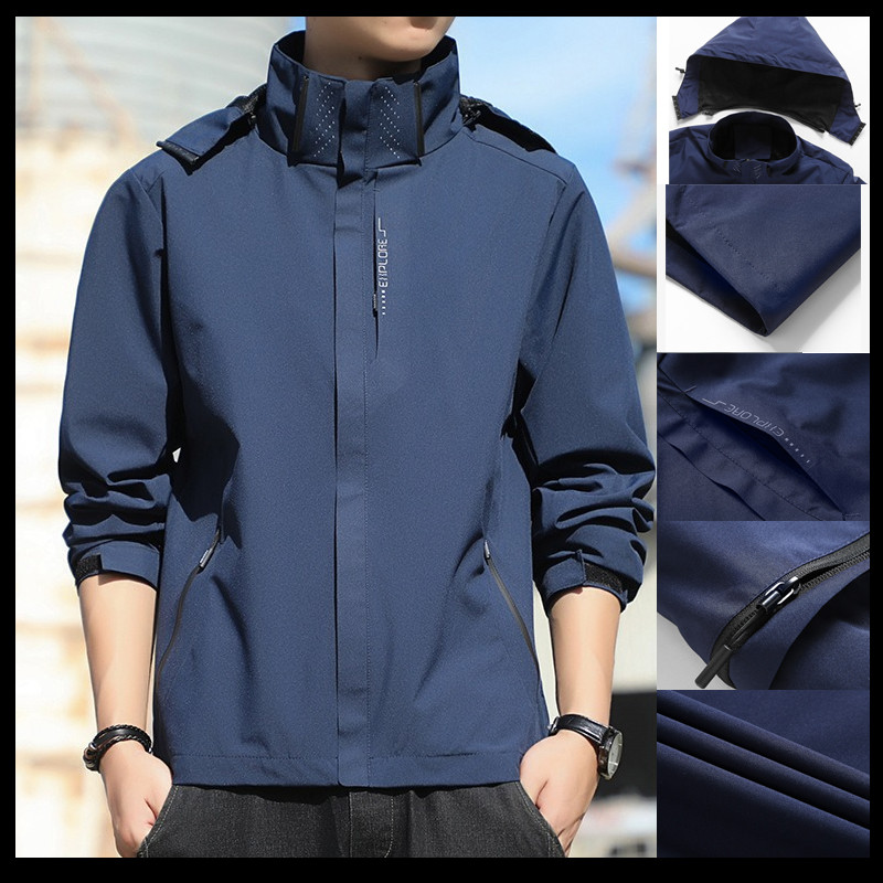 [Unisex WATERPROOF] Hoodie Removeable Boleh Tanggal Topi Water ...