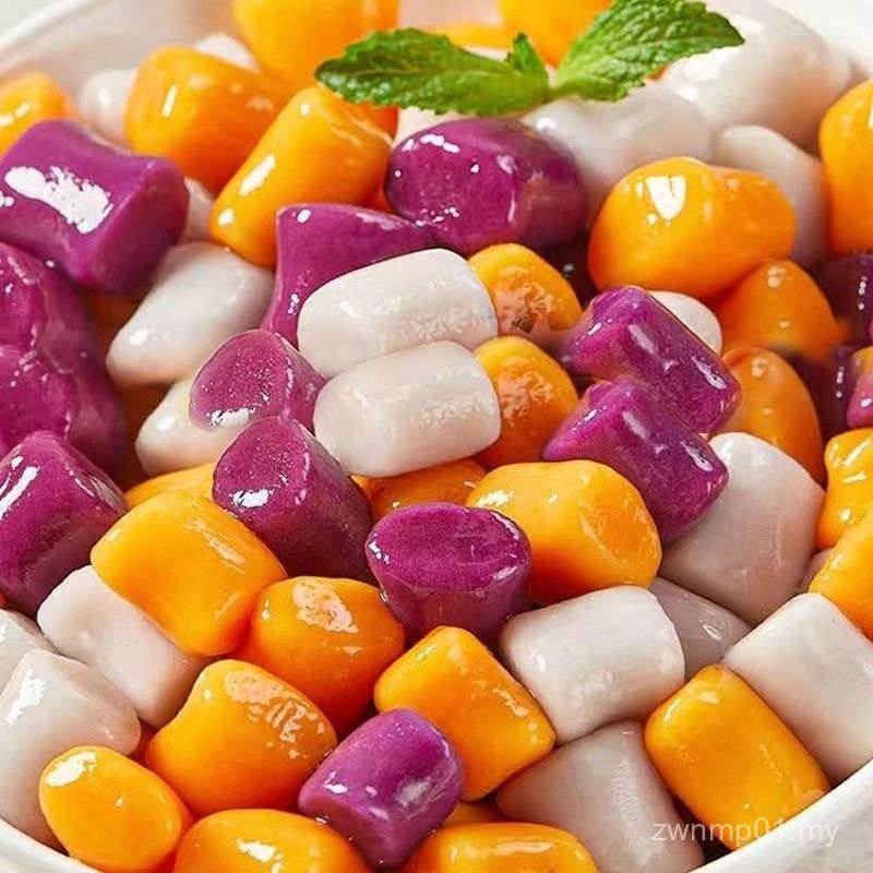 Three-Color Big Taro Balls Room Temperature Quick-Cooked Colorful Six ...
