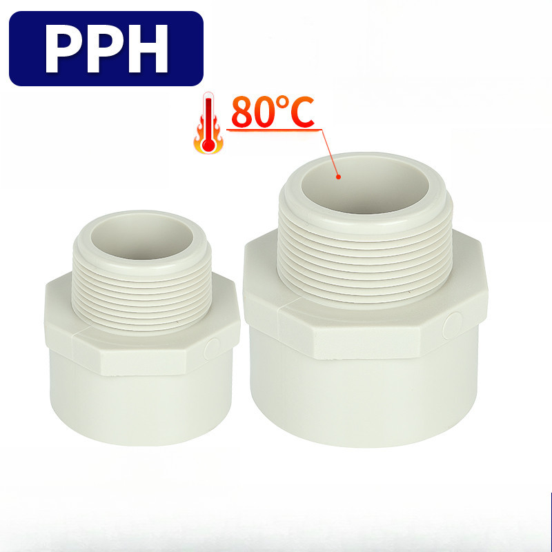 [.666.] PPH outer teeth direct hot melt socket chemical PPR water pipe outer wire straight ...