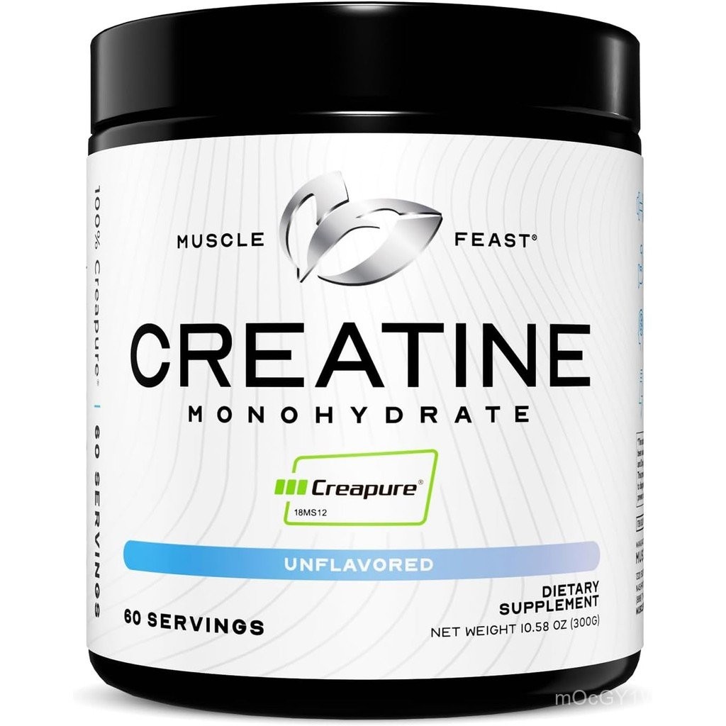 Muscle Feast Creapure Creatine Monohydrate Powder, Vegan Keto Friendly ...