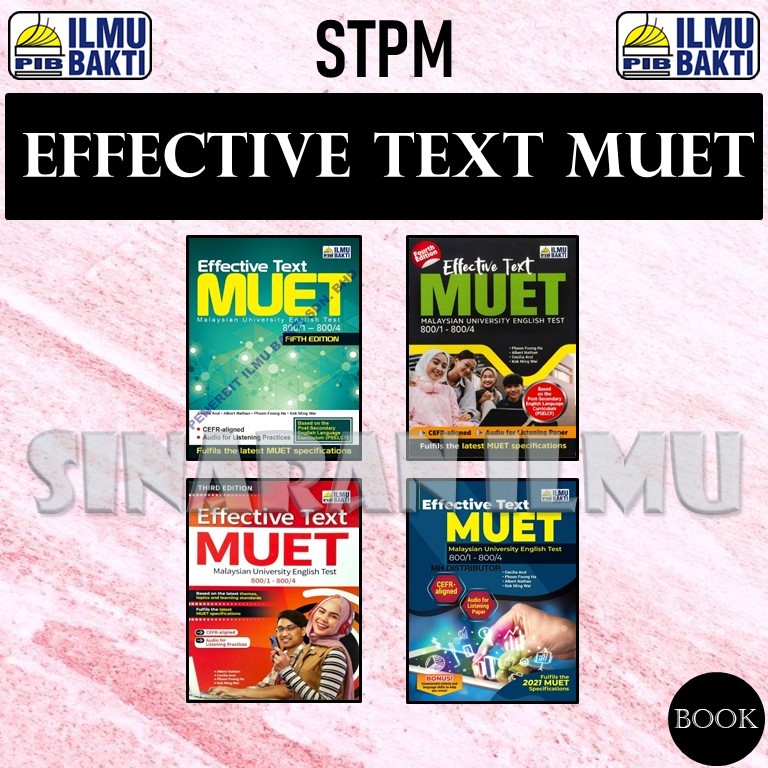 (SI)EFFECTIVE TEXT MUET STPM ( 800/1 - 800/4 ) STPM BUKU RUJUKAN ...
