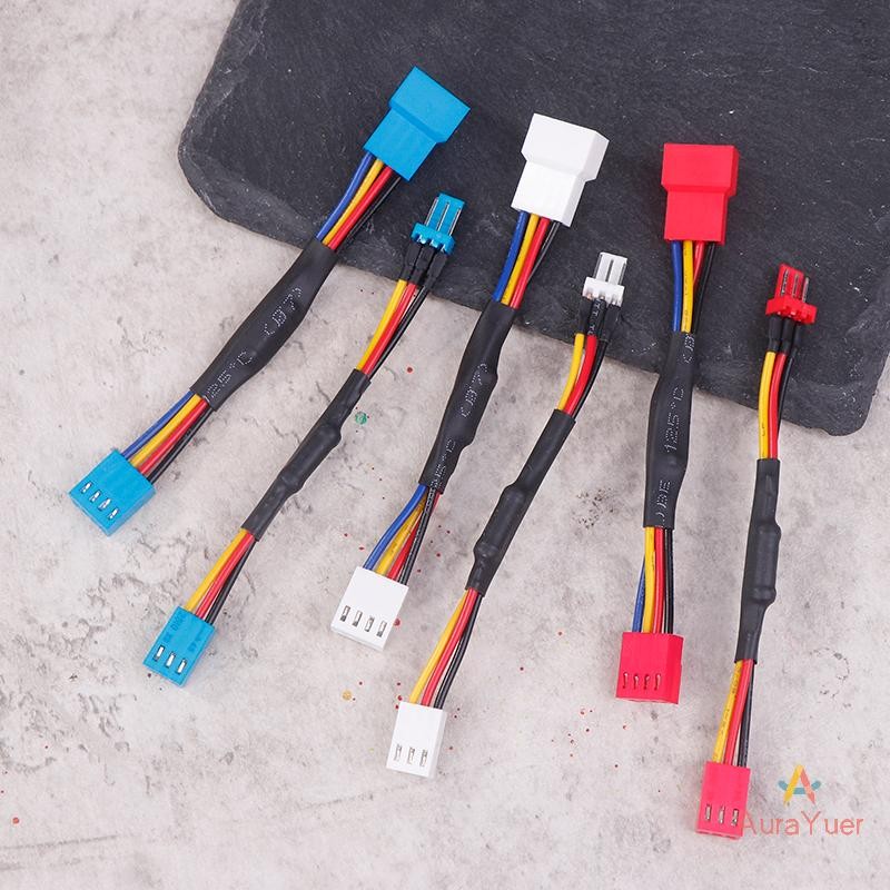 [AuraYuer] 5PCS Fan Resistor Cable 3 / 4 Pin Male To 3 / 4Pin Female ...