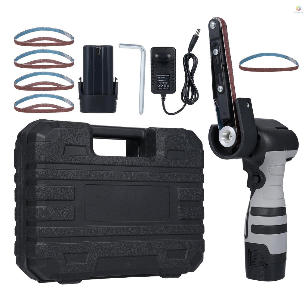 Electric Mini Belt Sander Angle Grinder Tool Sand Belt Machine Pipe ...
