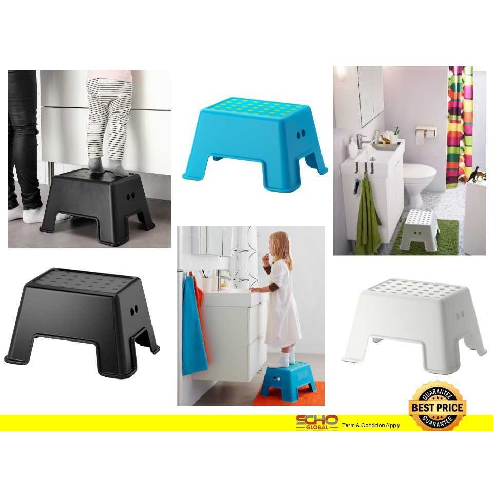 IKEA-BOLMEN Step stool (white, blue, black) | Shopee Malaysia