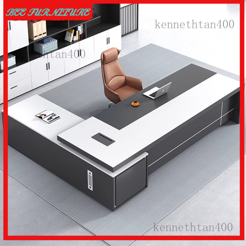 Light luxury L-shaped boss desk/minimalist modern executive manager ...