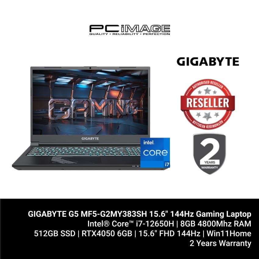 GIGABYTE G5 MF5-G2MY383SH 15.6" 144Hz Gaming Laptop (i7-12650H, 8GB 4800Mhz, 512GB SSD, RTX4050 ...