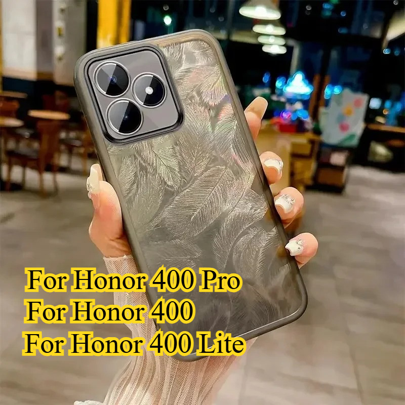For Honor 400 Pro 400lite Feather Glitter Soft Silicone Case for Huawei ...