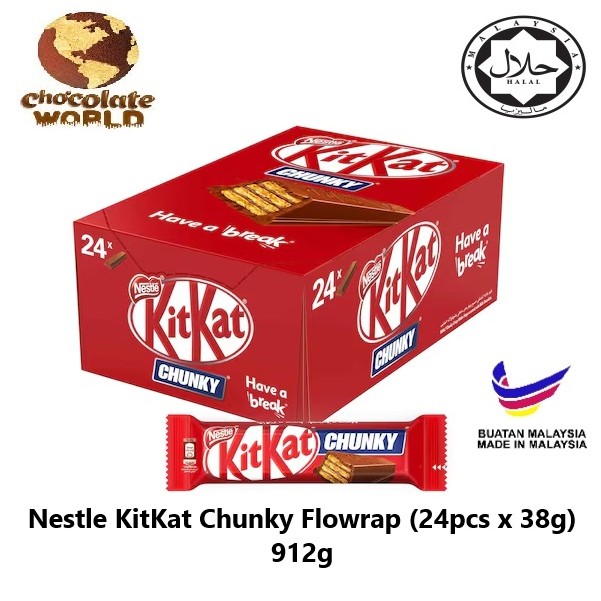 Nestle Kitkat Chunky Flowrap (24x38g)912g | Shopee Malaysia