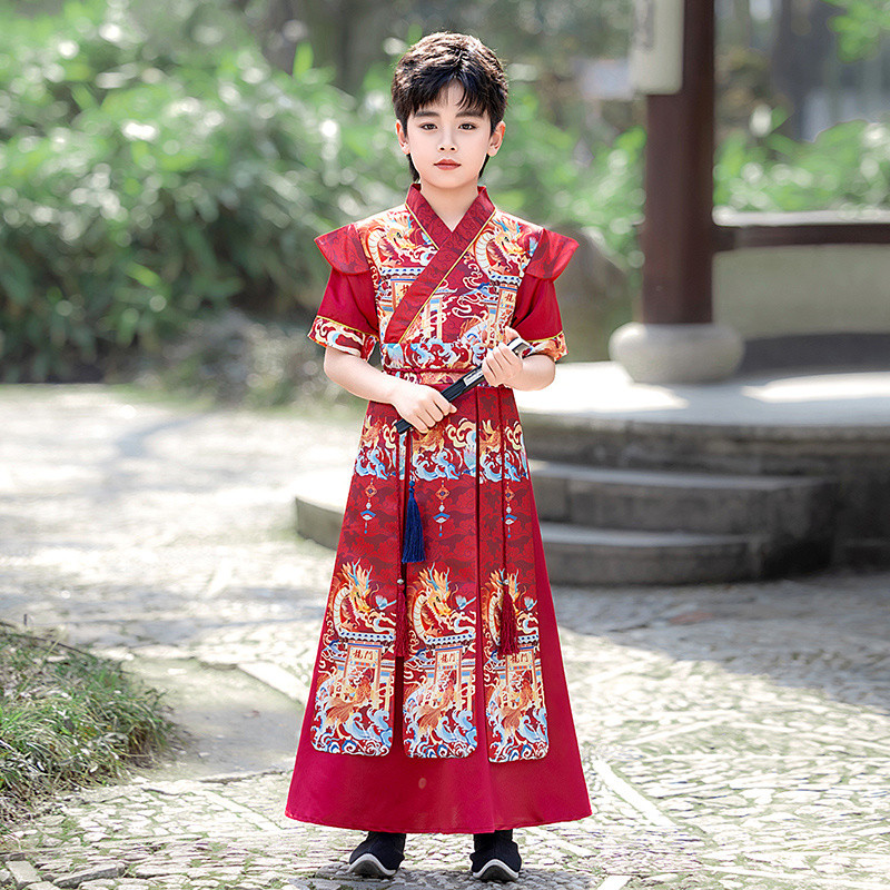Boy Hanfu New Style Children Boy Tang Costume Ancient Costume Ancient ...