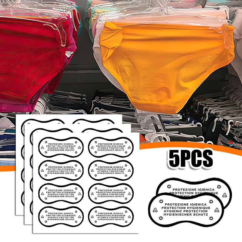 40Pcs/set Bikini Try On Label Stickers Hygiene Label Clear Tape ...