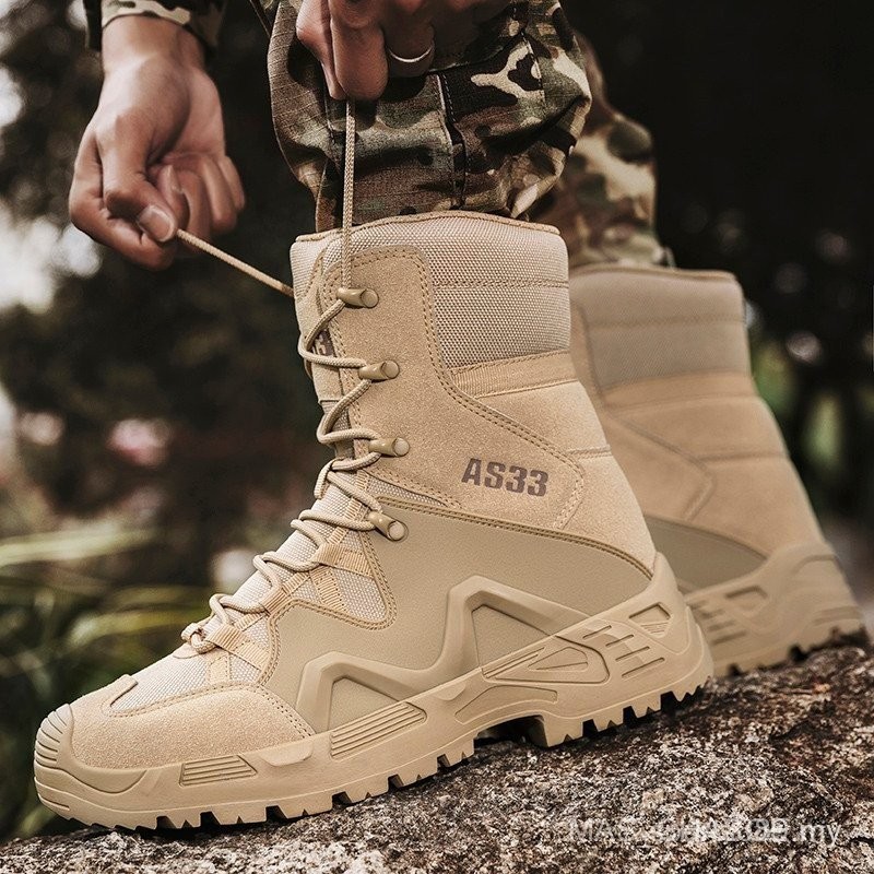 Men'S Tactical Combat Boots High Cut Tactical Boots Heavy Duty Combat ...