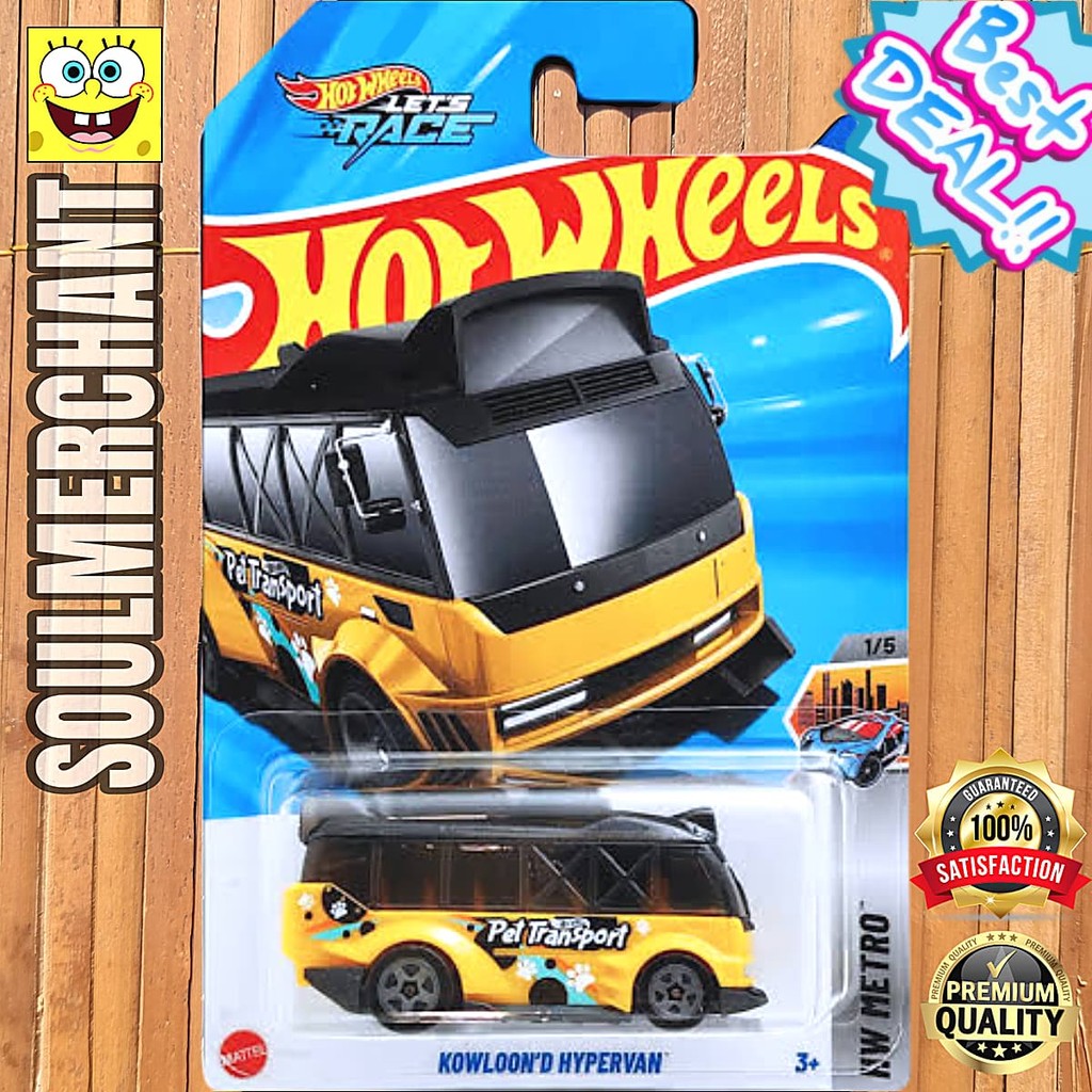 Hot Wheels Kowloon'D Hypervan Kowloon D Yellow Hong Kong Bus Diecast ...