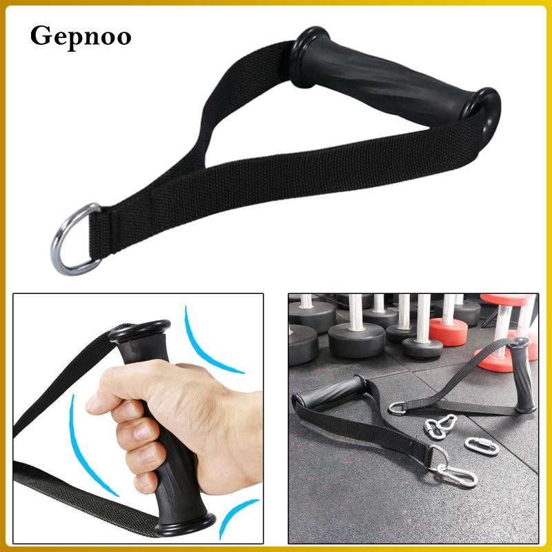 Gepnoo Cable Machine Attachments Handles Grips Fitness Strap Handle ...