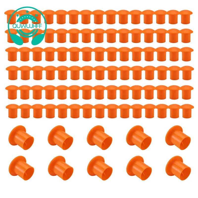 100 Pcs Mushroom Rebar Cap Rebar Caps for Rebar 3 to 7, Orange Color, 2 ...