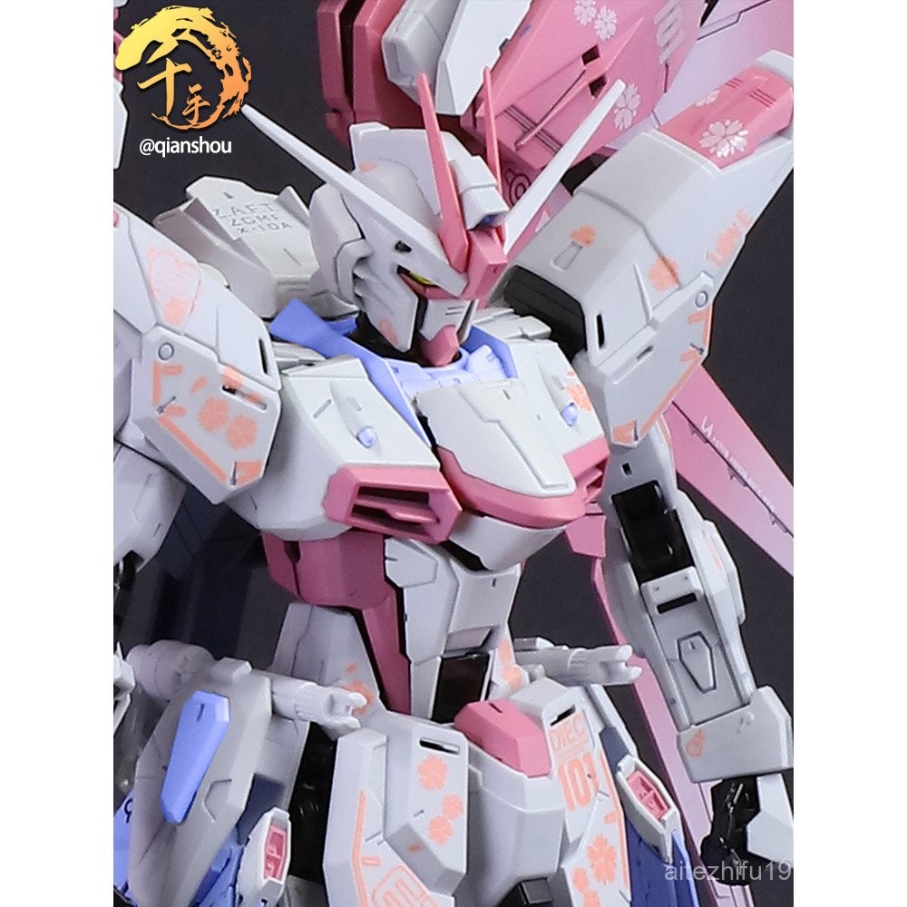 Bandai MG Spring Macaron Pink Cherry Blossom Freedom 2.0 Gundam ...