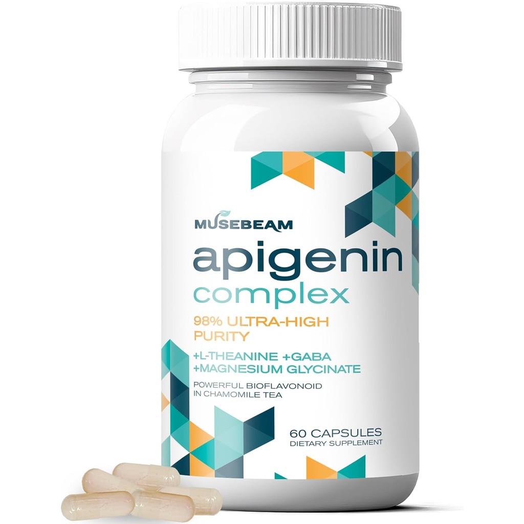 Apigenin Supplement for Sleep - 50mg Apigenin per Capsule with ...