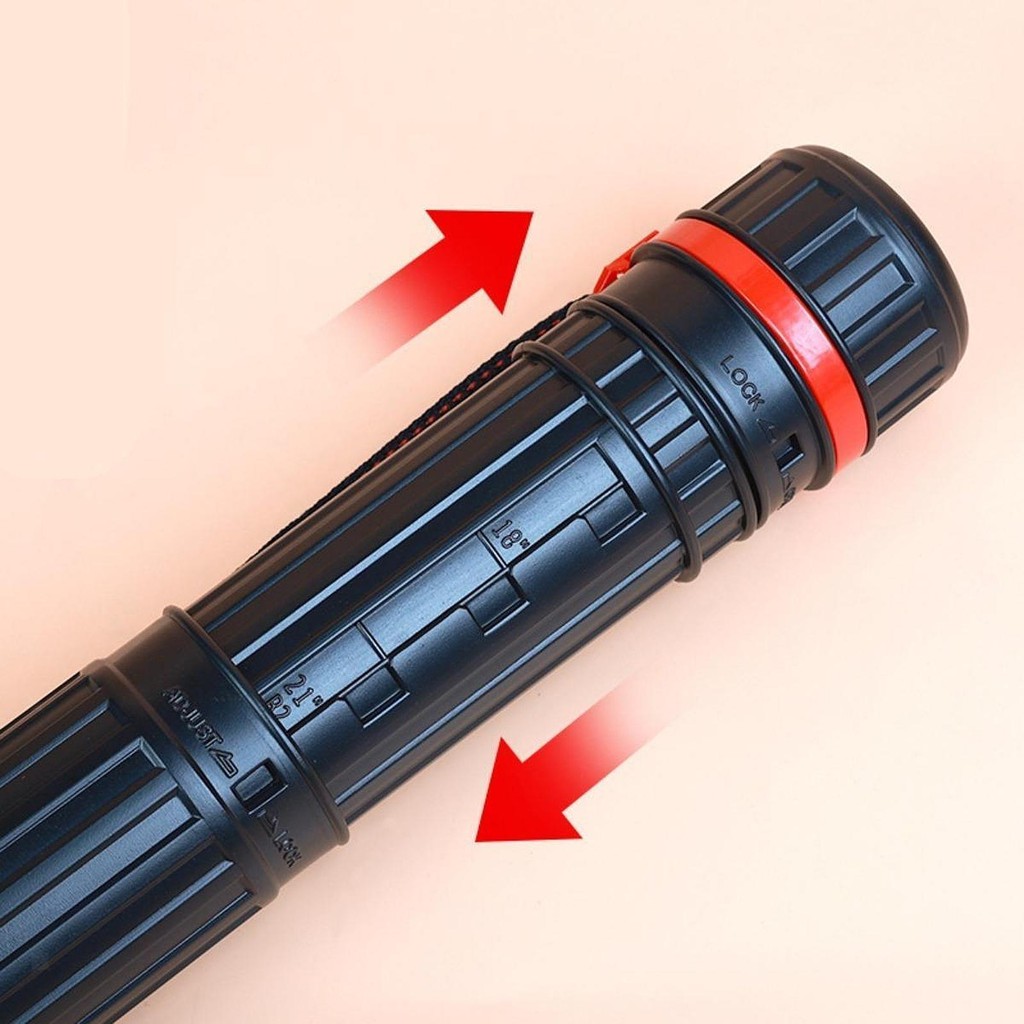Extendable Poster Tube, Round Black Telescoping Art Drafting Tube ...