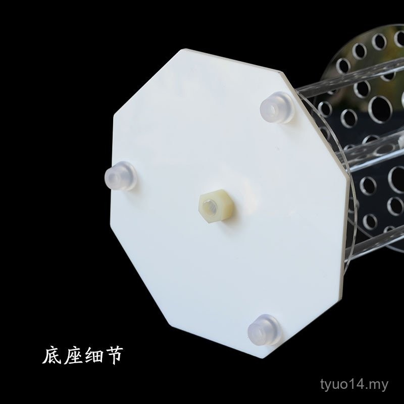 Plexiglass Liquid Pipe Holder Disc 42 Holes Rotating Trapezoidal Scale ...