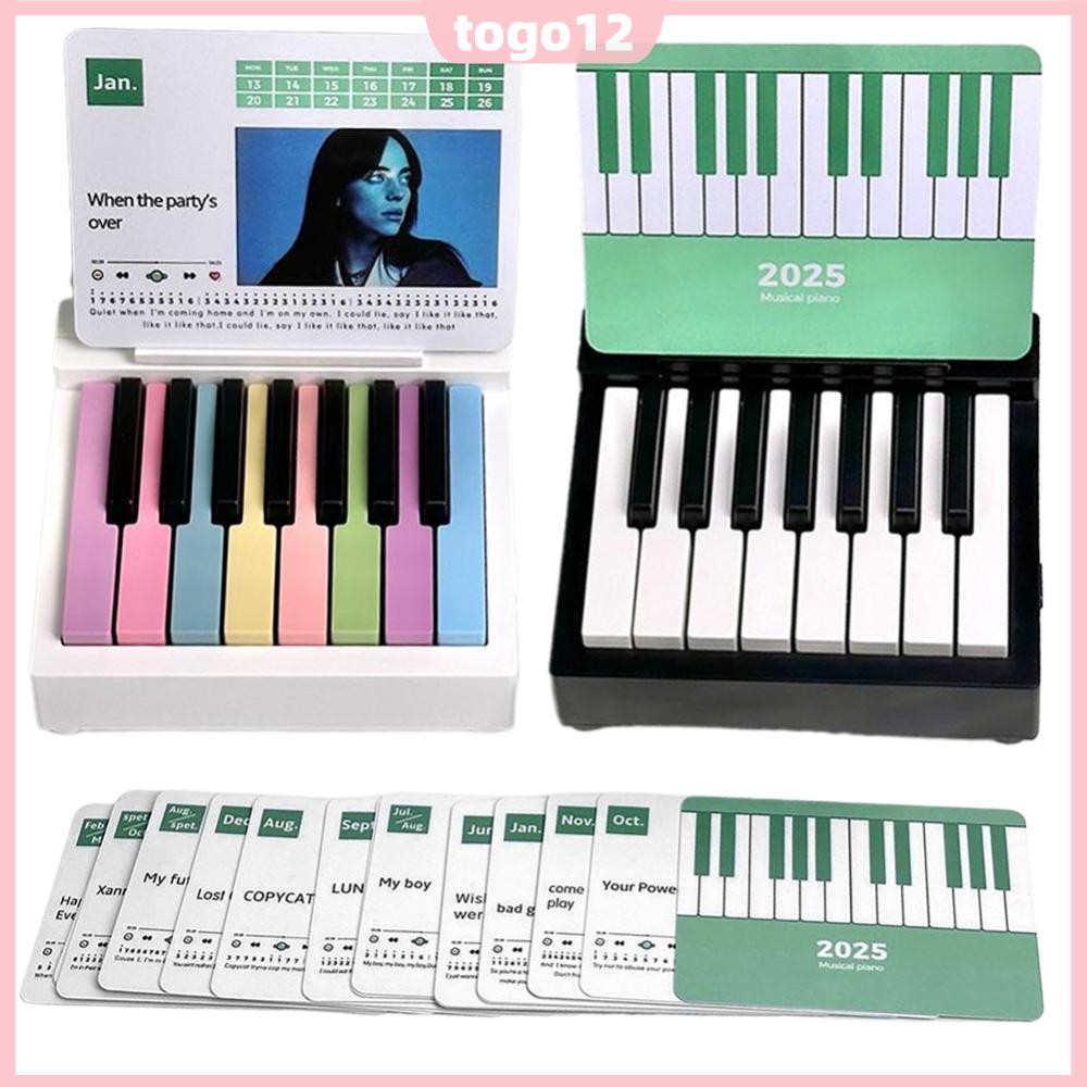 Piano Calendar 2025 15 Keys Piano Calendar Playable Piano Desk Calendar ...
