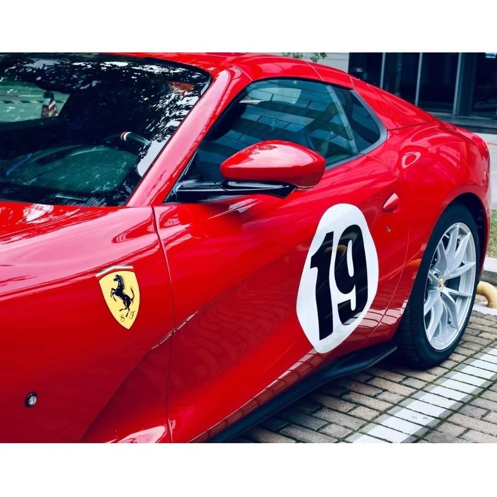 Ferrari 812 GTS Engine Hood Personalized Car Stickers Garland F12 ...