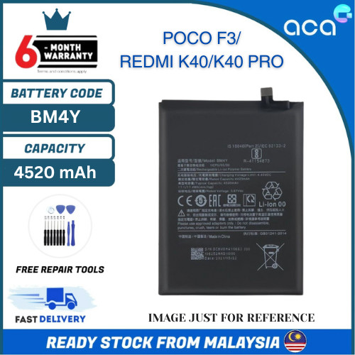 ACA Bateri Battery Serasi untuk POCO F3/REDMI K40 K40 PRO [BM4Y] [4520 mAh] | Shopee Malaysia