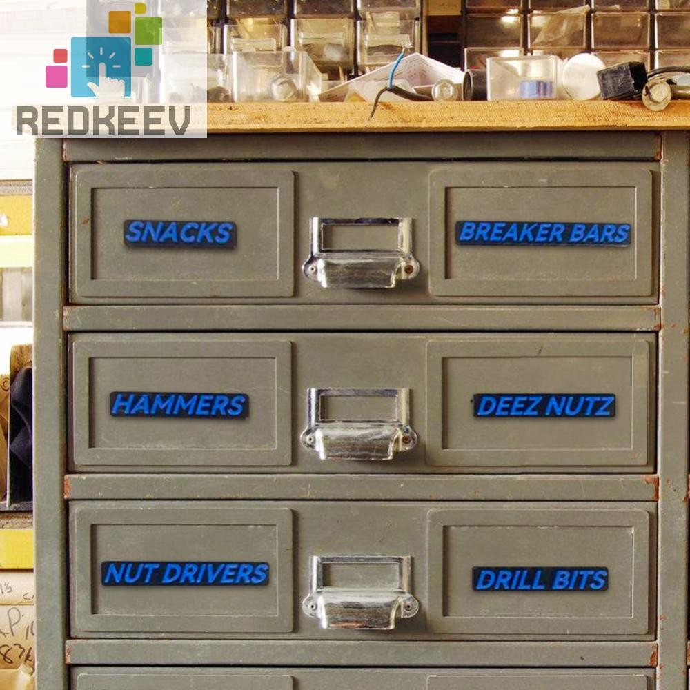 [Redkeev.my] 23pcs Magnetic 3D 3D Magnetic Tool Box Organizer Labels ...