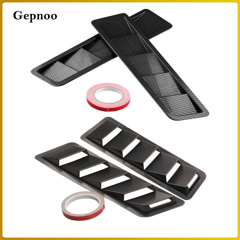 Gepnoo Car Hood Vent Kit Vents Bonnet Cover Louver Air Flow Intake for ...