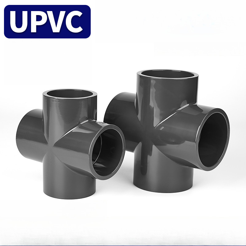 [.666.] UPVC equal diameter four-way chemical PVC pipe water supply and ...