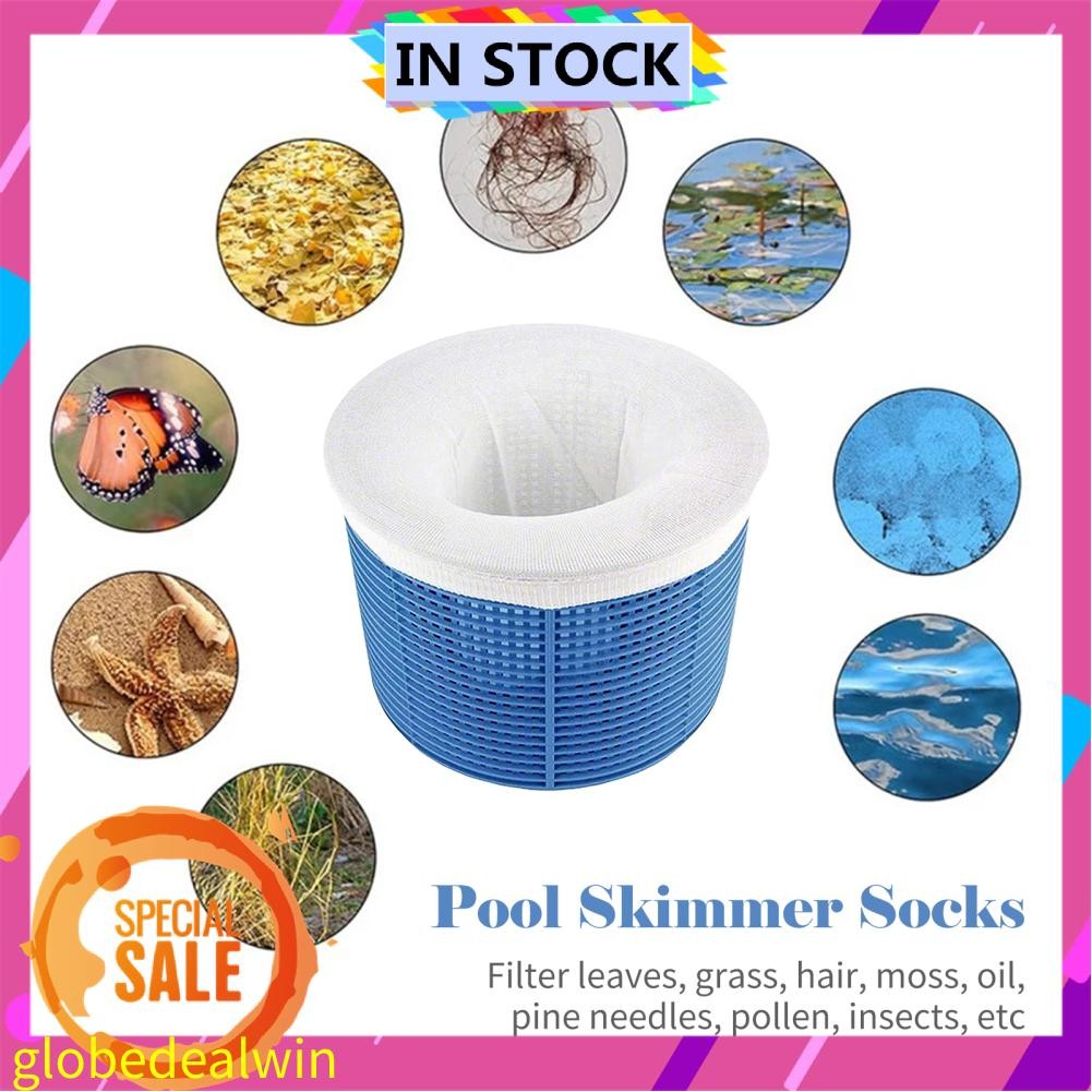 Globedealwin Ultrafine Mesh Savers Pool Skimmer Socks Basket Nylon Fine ...