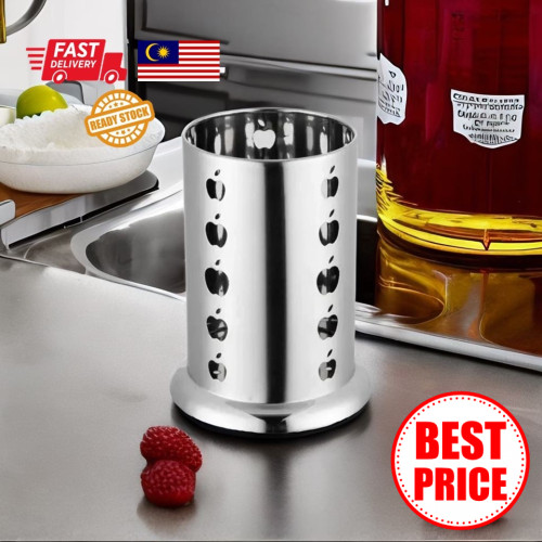 Stainless Steel Kitchen Utensils Container for Chopstick, Spoon, and ...