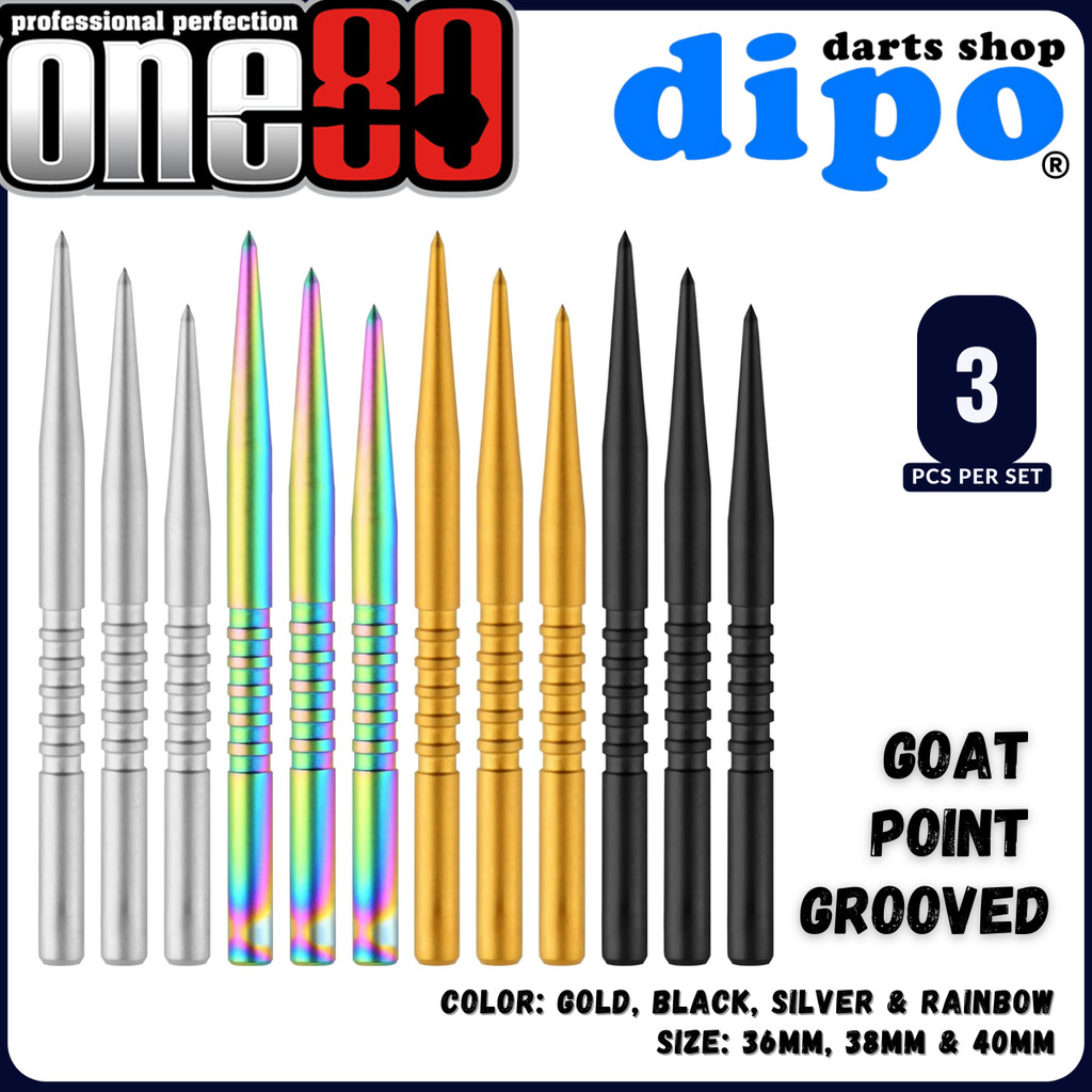 ONE80 Goat Grooved Point (Steel Tips Point replacement 3pcs) - ONE80 ...