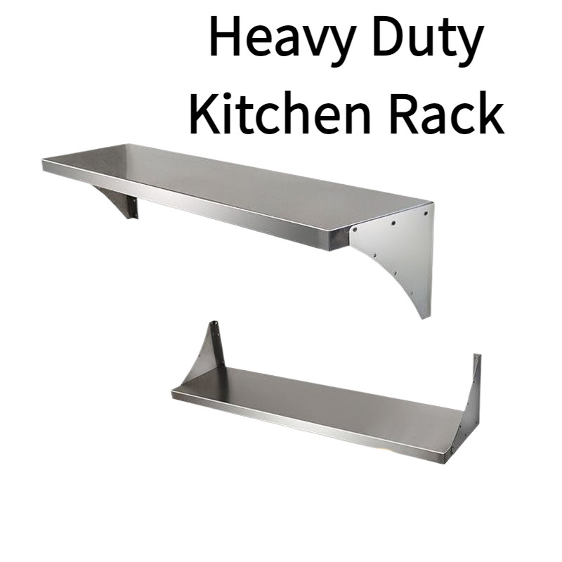 Heavy-Duty Kitchen Rack Stainless Steel Wall Rack Wall-mounted ...