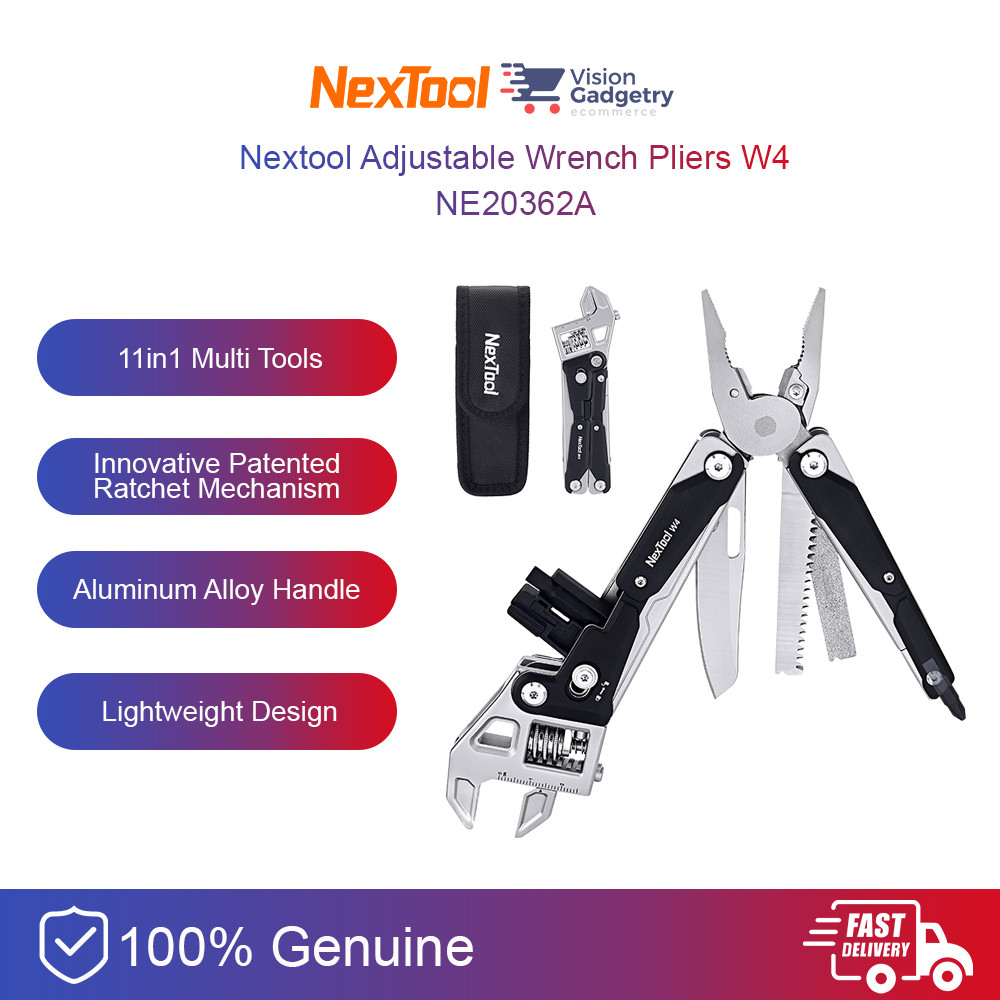 Nextool Adjustable Wrench Pliers W4 11 in 1 Multi-function Tools ...