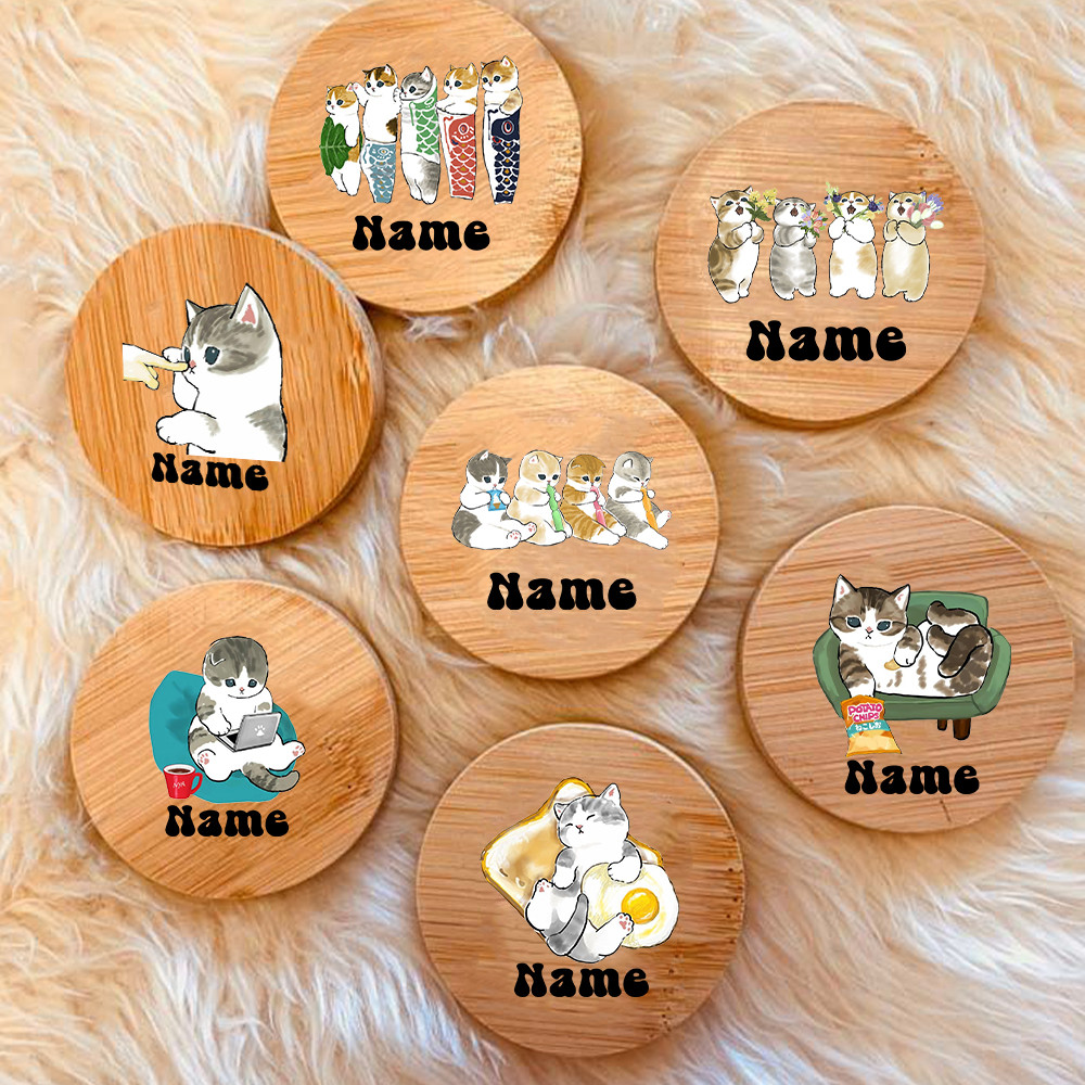 Custom Name Wooden Coaster Free Personalized Customization Name ...