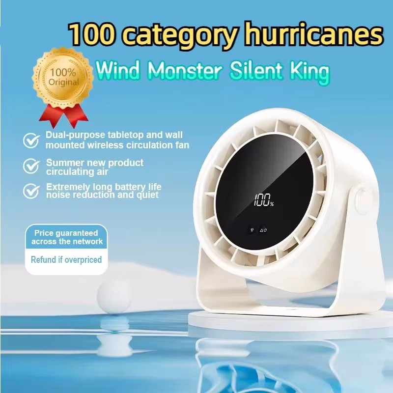 2025 New Upgrade Air Circulation Fan 30000mAh Desk Fan Ultra-Long ...