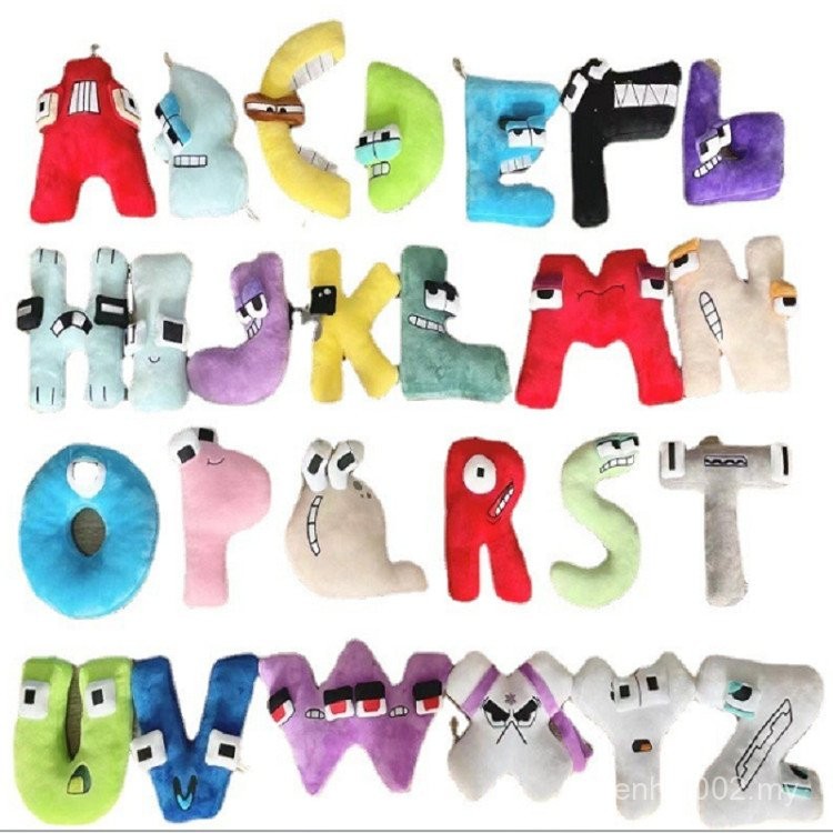 26 English Letters Legend Plush Dolls Alphabet Lore Children ...