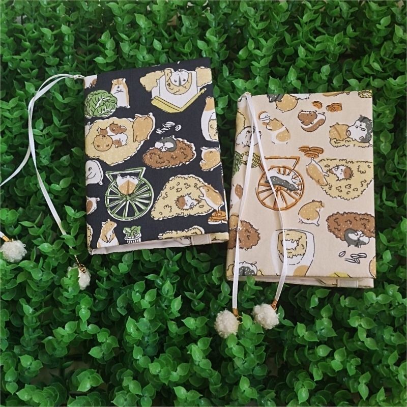 A5 A6 Little Hamster Fabric Book Jacket Handmade Ledger Cute Cloth Book ...