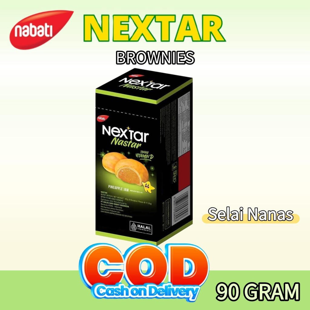 Nabati Nextar Brownies Pineapple (90g) 8pcs X 14g | Shopee Malaysia
