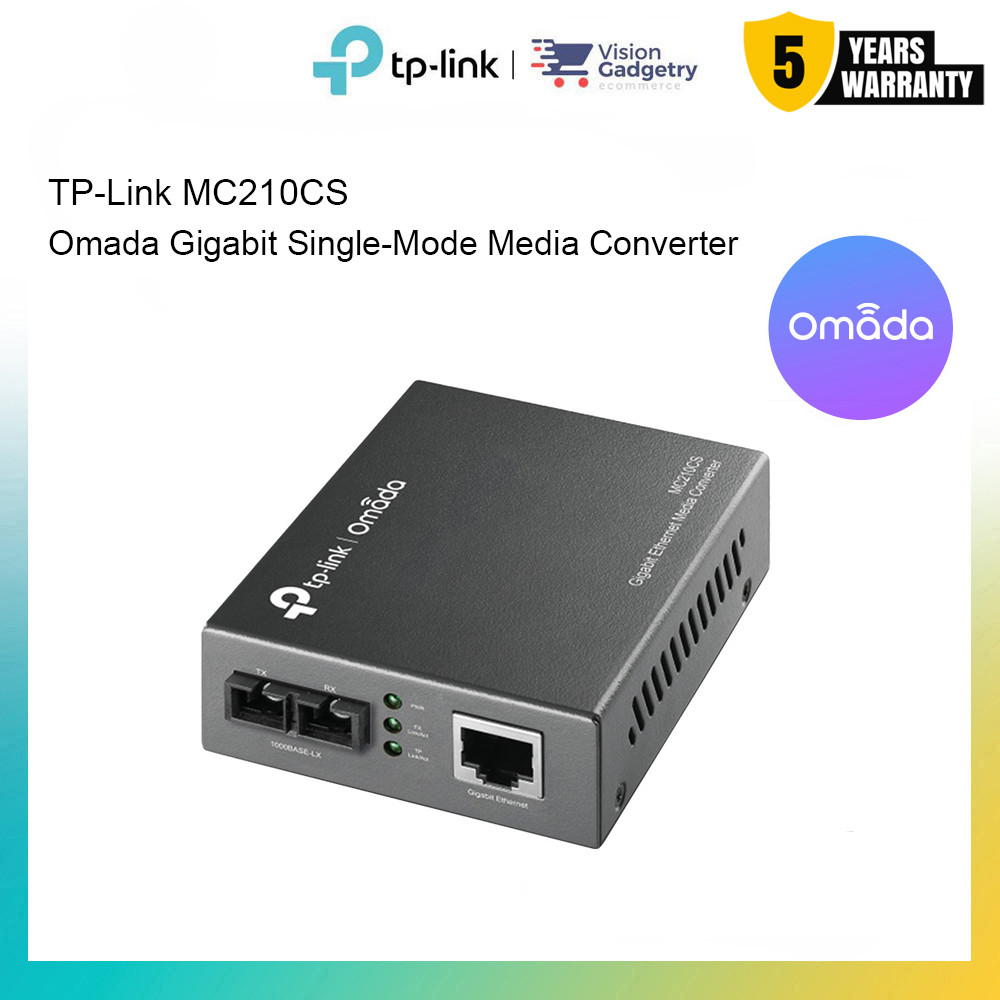 TP-Link MC210CS Omada Gigabit Single-Mode Media Converter | Shopee Malaysia