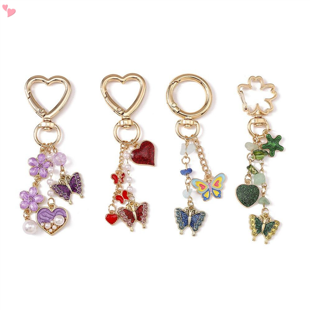 Butterfly Keychain for Women - Cute Girly Butterfly Gifts with Flower ...