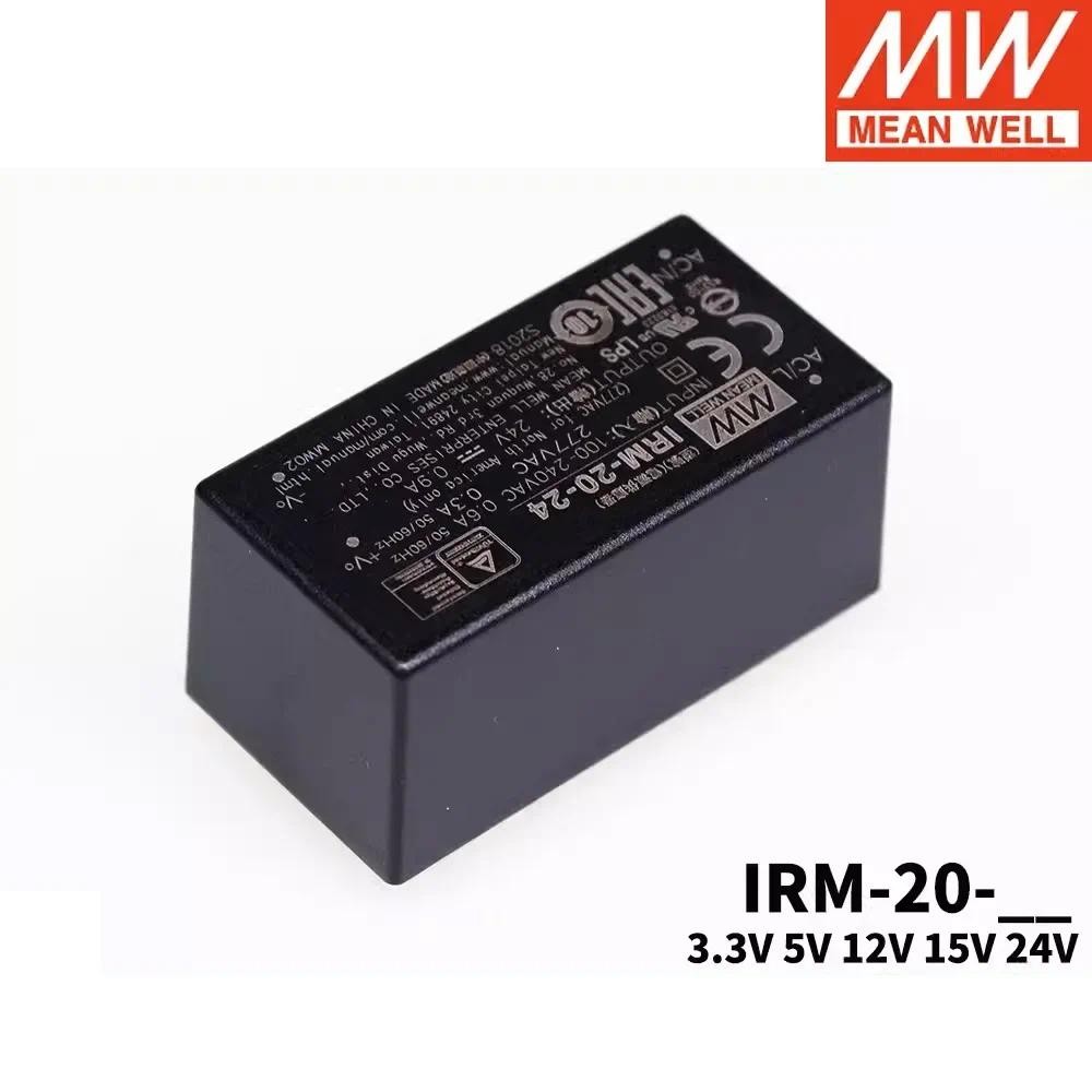 MEAN WELL IRM-20 AC-DC PCB-Mount Green Power Module 3.3V 5V 12V 15V 24V ...