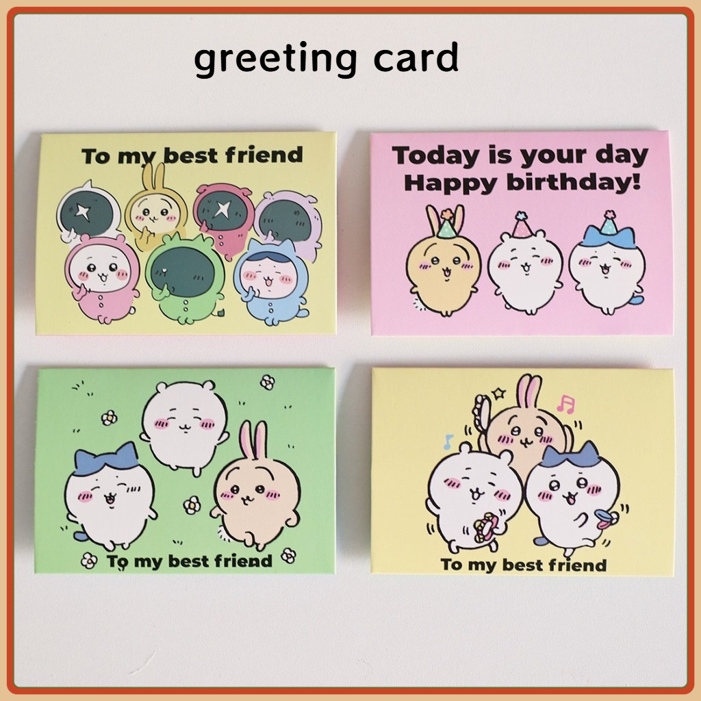 Cute 30% Off Greeting Card Uzachi Blessing Card chiikawa Holiday ...