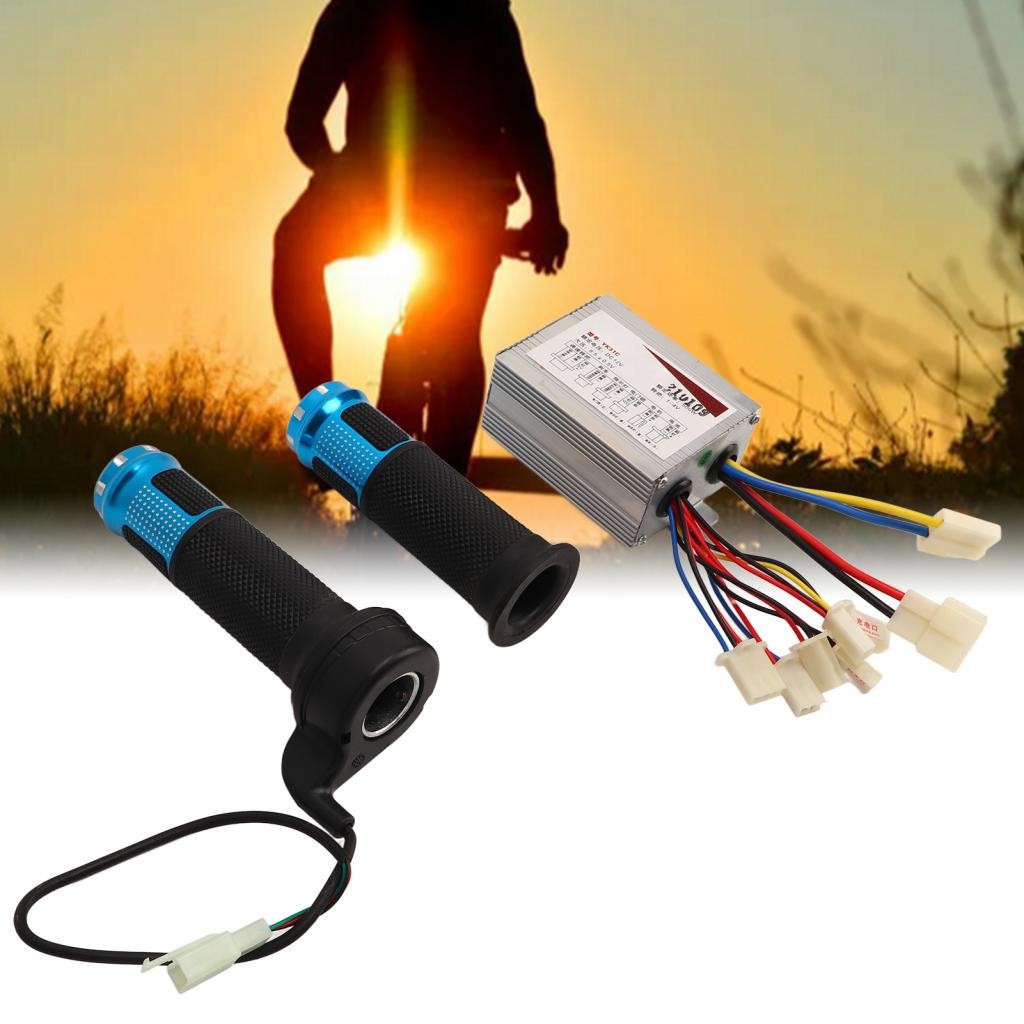 Speed Motor Controller Electric Bike 12V with Throttle Grip for Scooter ...