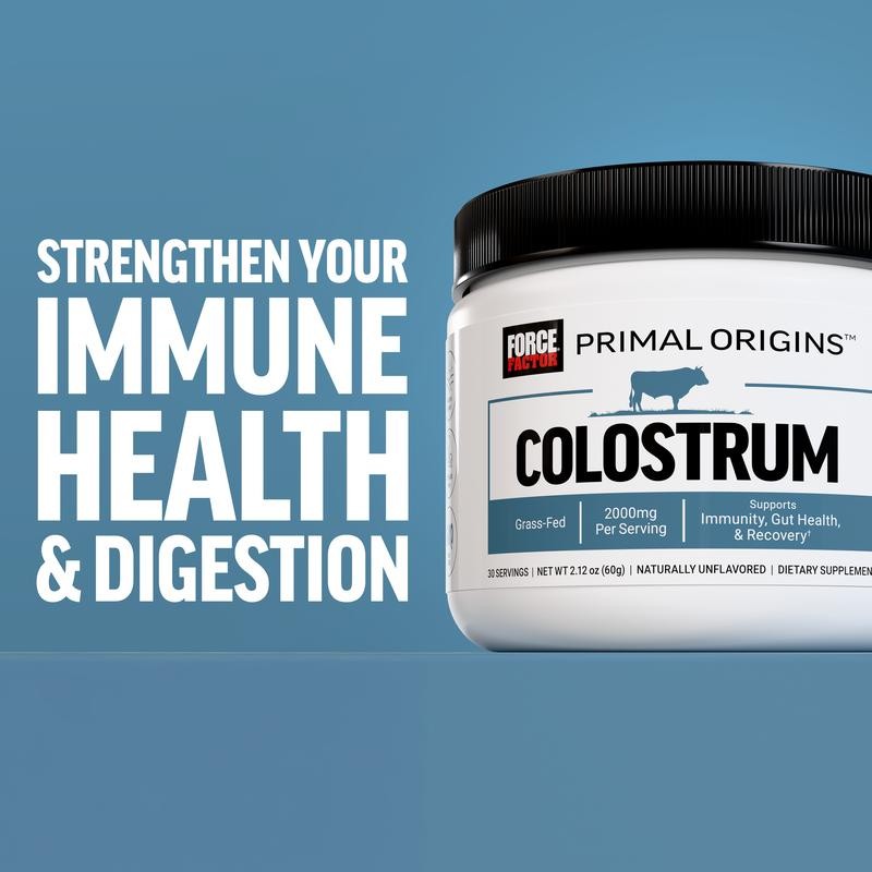 Primal Origins Bovine Colostrum Powder, Supports Gut Health & Immunity, Pasture-Raised, Grass ...