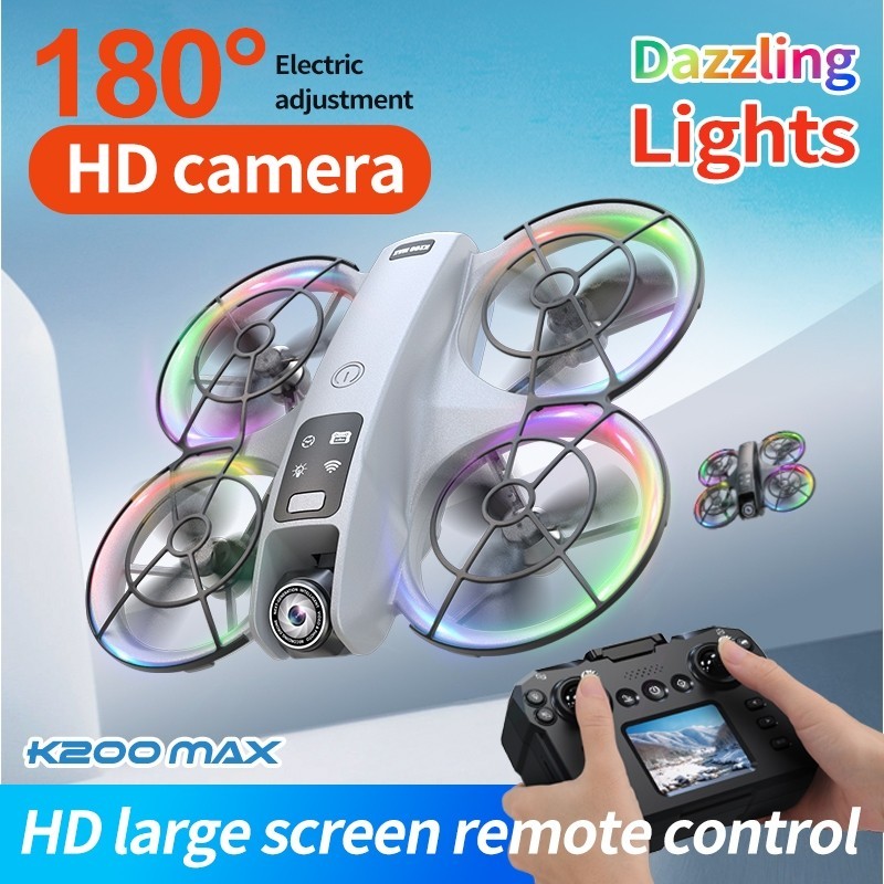 K200 Max Drone 8K Dual Camera with Screen Remote Control Obstacle ...