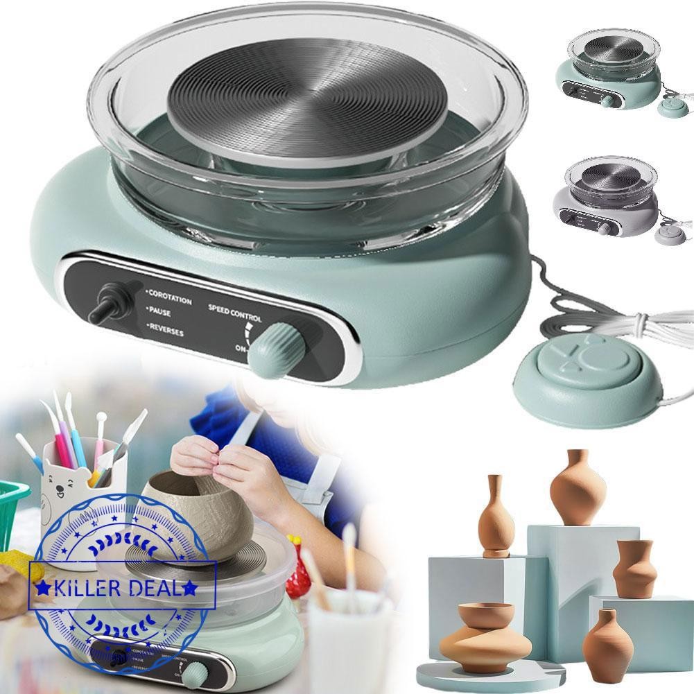 Mini Pottery Wheel Kit Electric Pottery Machine Removable Basin ...