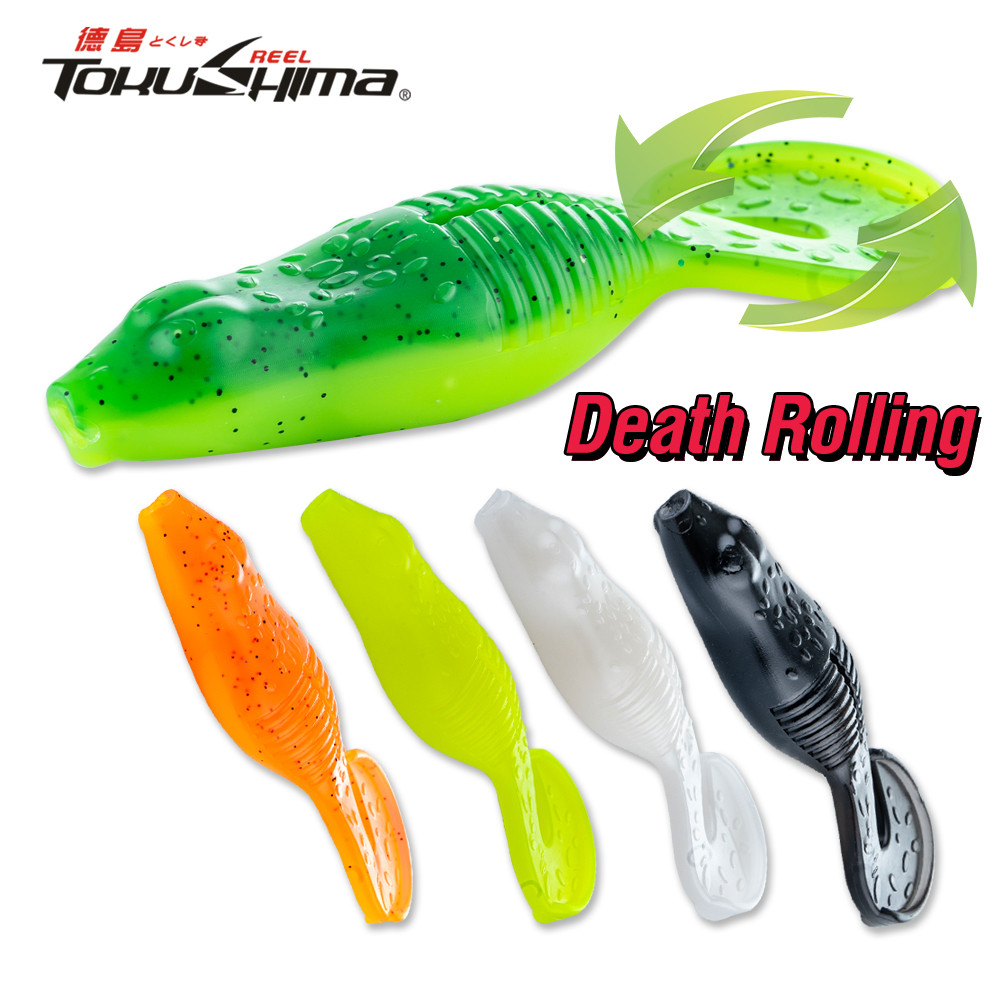 5Pcs/bag Umpan Cacing Lembut | Death Rolling Gaya 6cm/4g & 10cm/15g ...