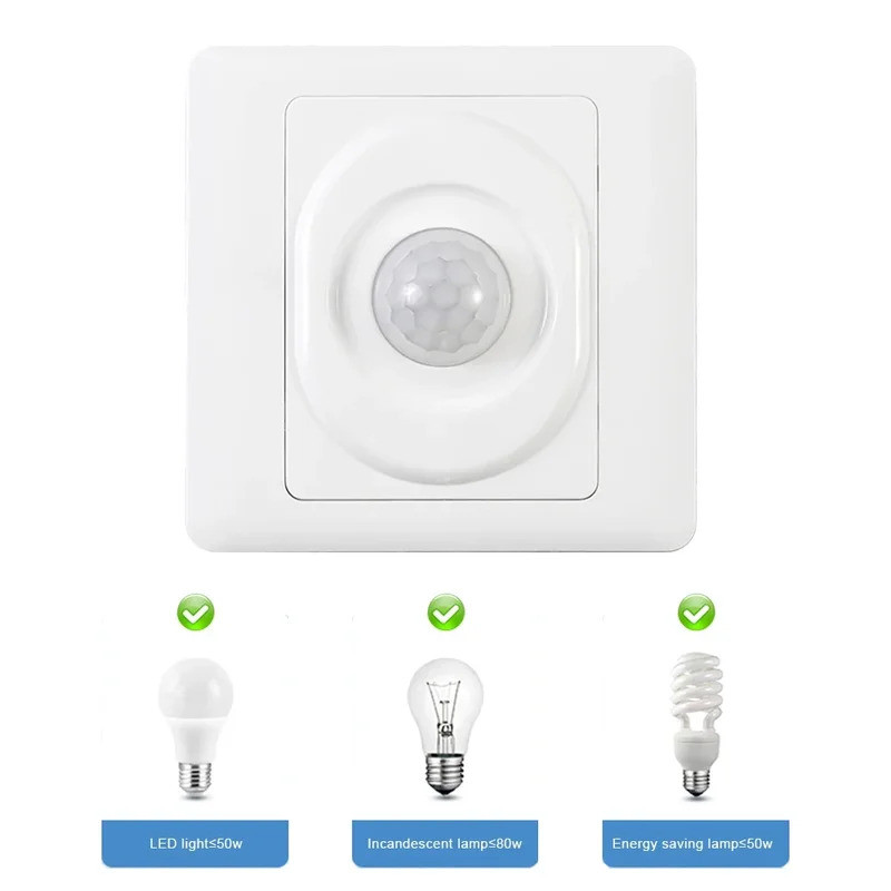 PIR Sensor Switch AC 220V Motion Sensor Infrared Human Body Detection ...