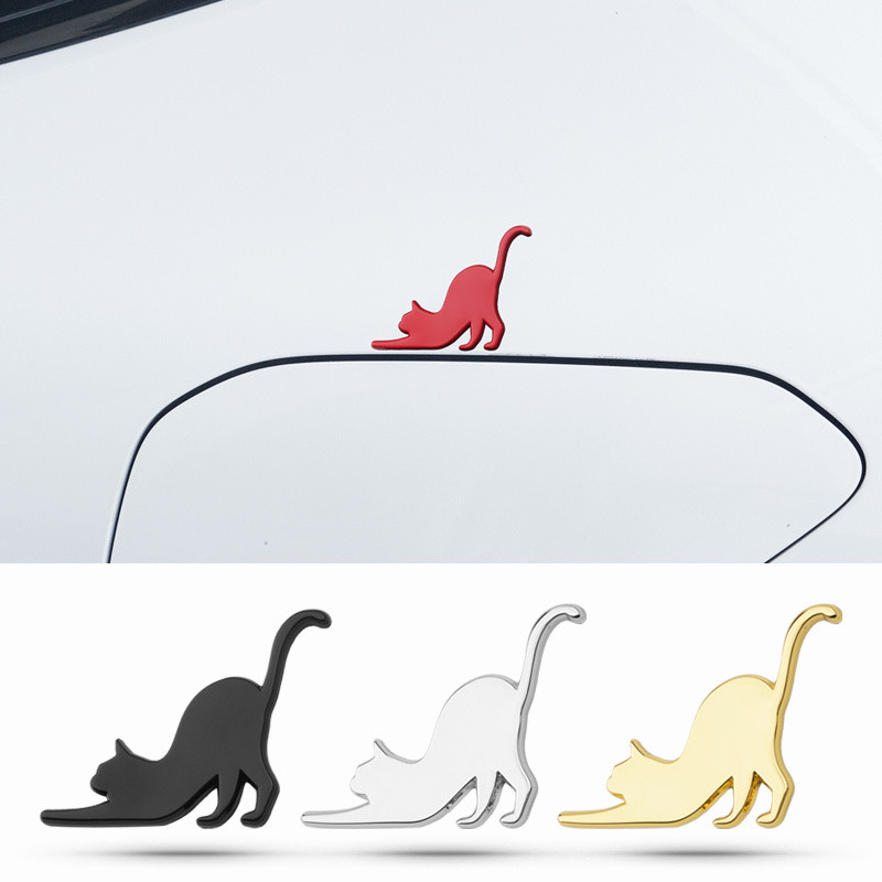 Sesuai untuk Mana-mana Model Kereta Logo Kucing Pet Cat Pelekat Kereta ...