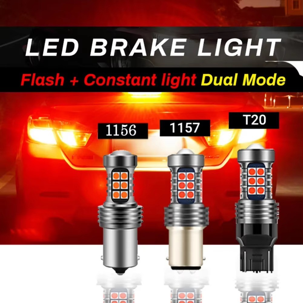 1Pcs 27LED Car Brake Tail Light Bulb 7443 1157 BAY15D 1156 Super Bright ...